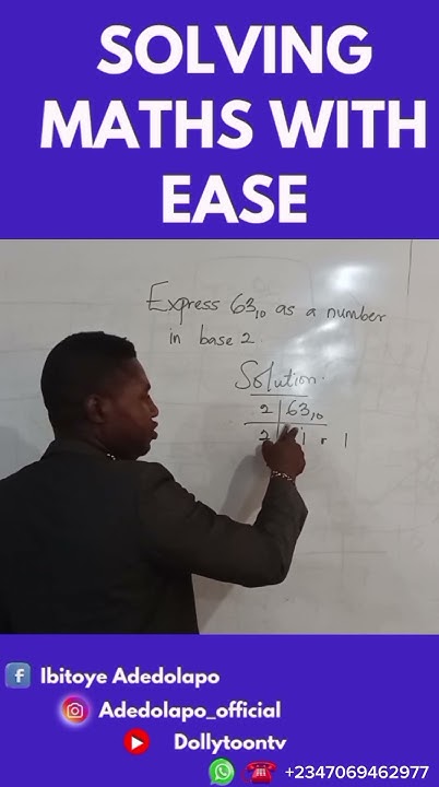 Solving binary related problem - YouTube