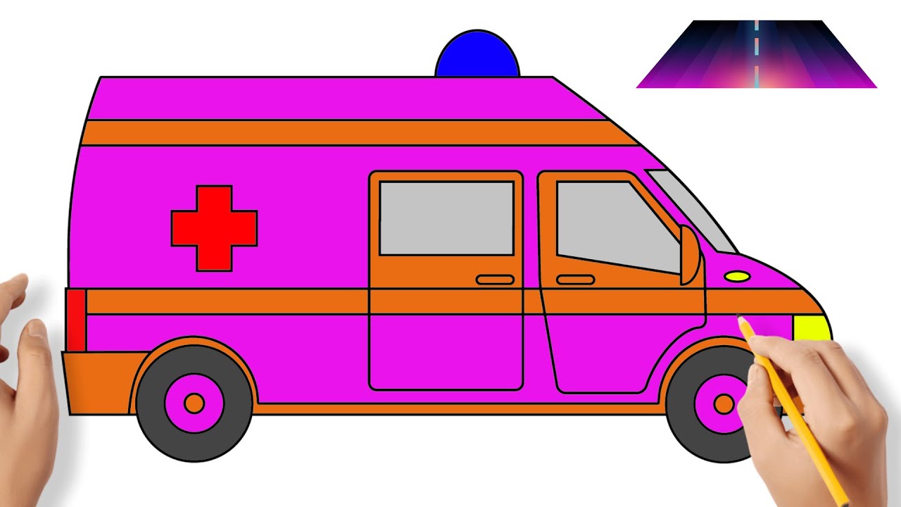 How to Draw Ambulance - Drawing Videos - YouTube