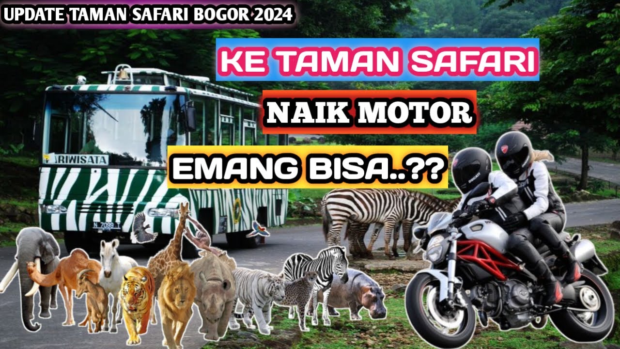 LIBURAN SERU KE TAMAN SAFARI BOGOR NAIK MOTOR || SAFARI JOURNEY 2024 ...