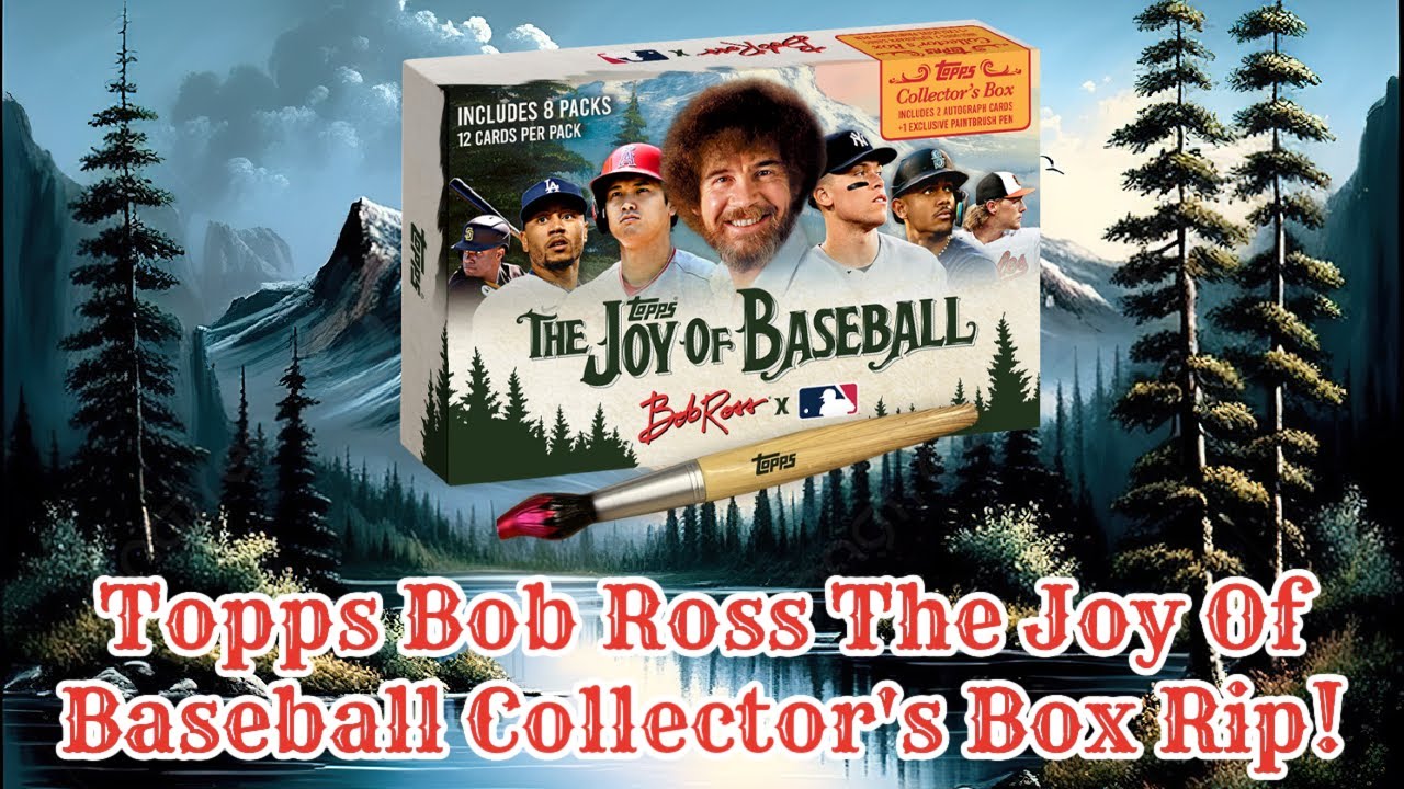 Topps X Bob Ross The Joy Of Baseball Collector's Box Rip! Huge SSP Hit ...
