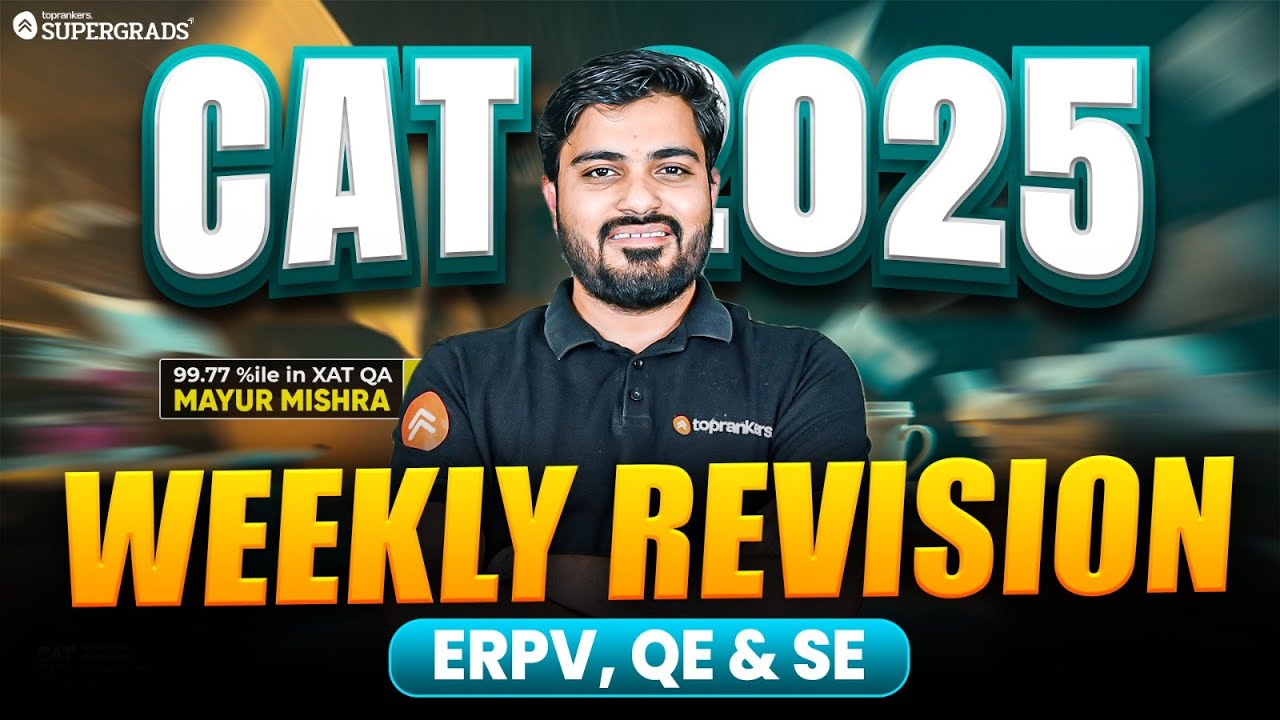 Freedom from Equations! 🚫| Rapid Revision of ERPV, QE & SE for CAT 2025 ...