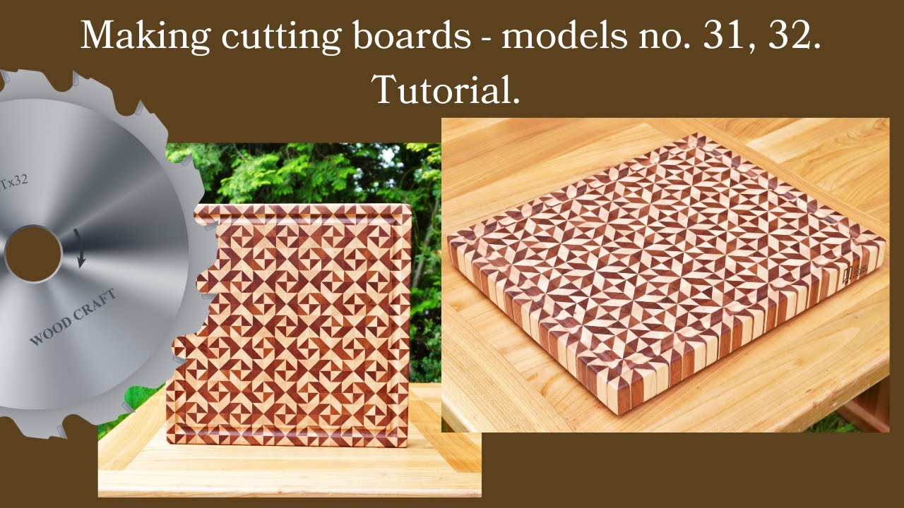 Making cutting boards - models no. 31, 32. Tutorial. Wykonanie desek ...