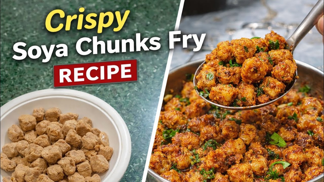 Crispy Soya Chunks Fry Recipe | Easy & Tasty Soya Bean Snack at Home🤤🤌 ...