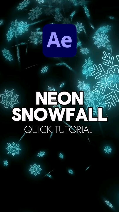 Falling Snowflake Snowfall animation adobe after effects tutorial #vfx - YouTube