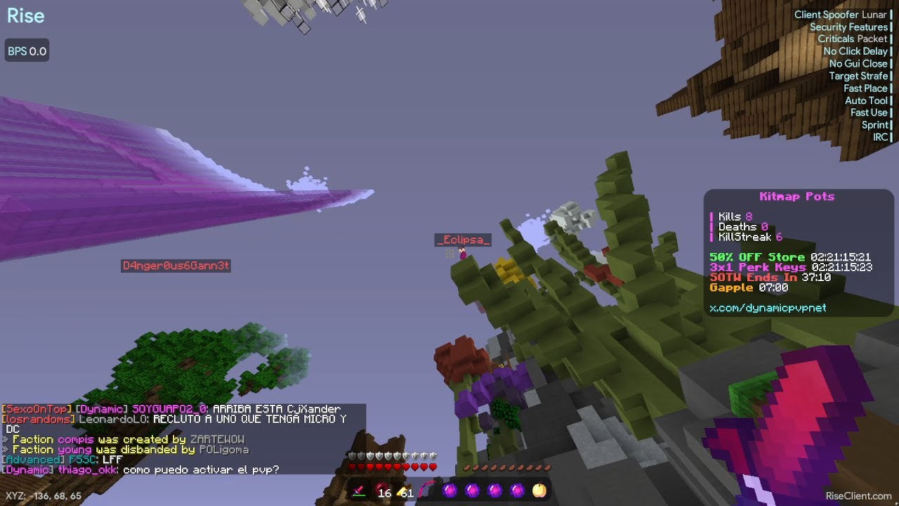 Chiteando en Dynamic con Rise Client - KitMap Pots - YouTube