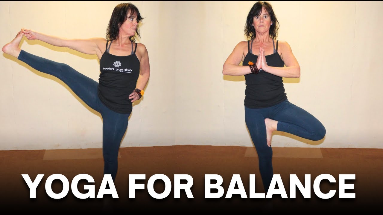 Standing Yoga Flow For Balance - 4 Minute Lower Body Focus with Bonnie ...