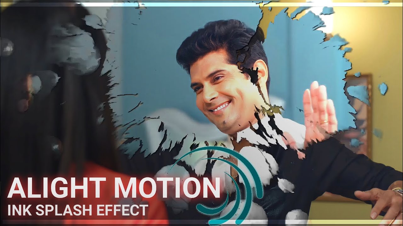 AE like smooth ink splash/blot transition in alight motion| Alight motion tutorial | ink ...