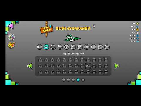 Changing my ship in geometry dash again