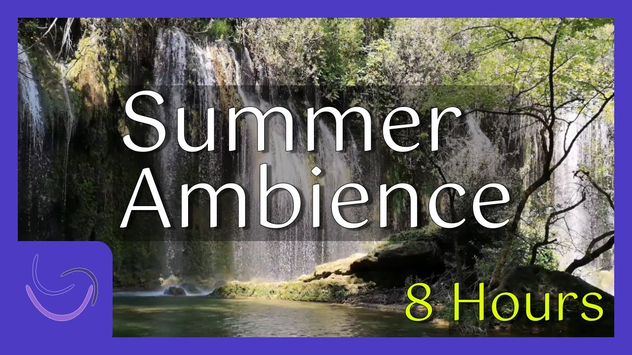 Summer Ambience For ZEN (with flowing water and bird chirping) - 8 Hour ...