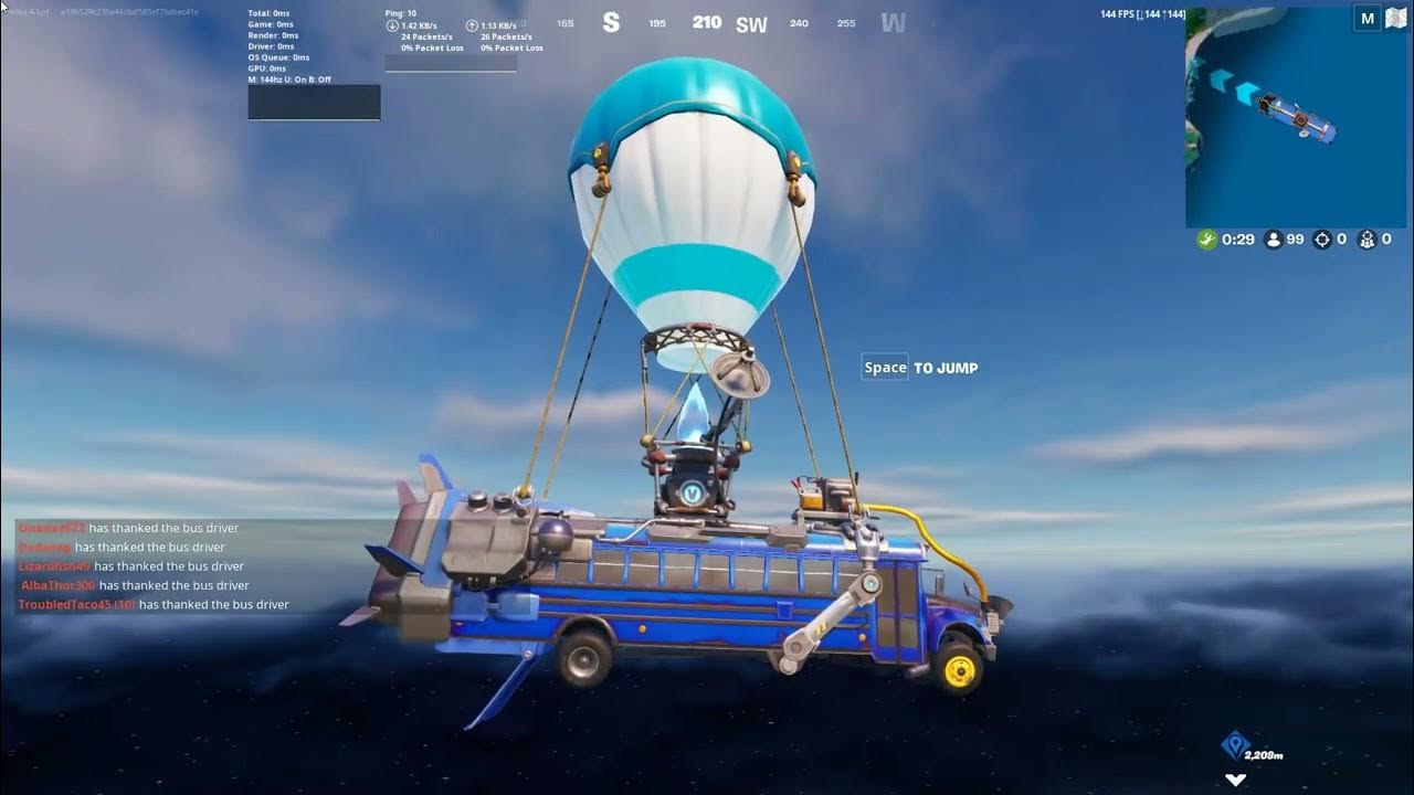 Chapter 4 Season 1 Battle Bus Rocket powered Basic Bus - Fortnite Battle Royale - YouTube