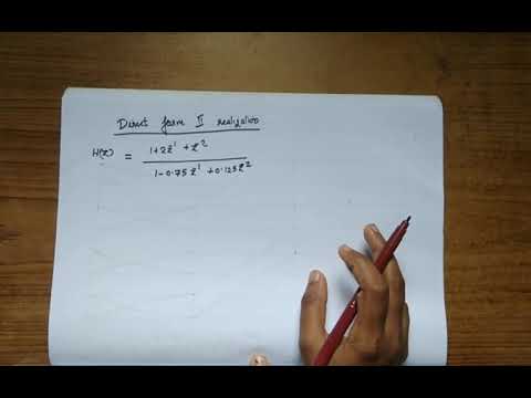 Direct form II realization of IIR filters (DSP module 2 - class 2 ...