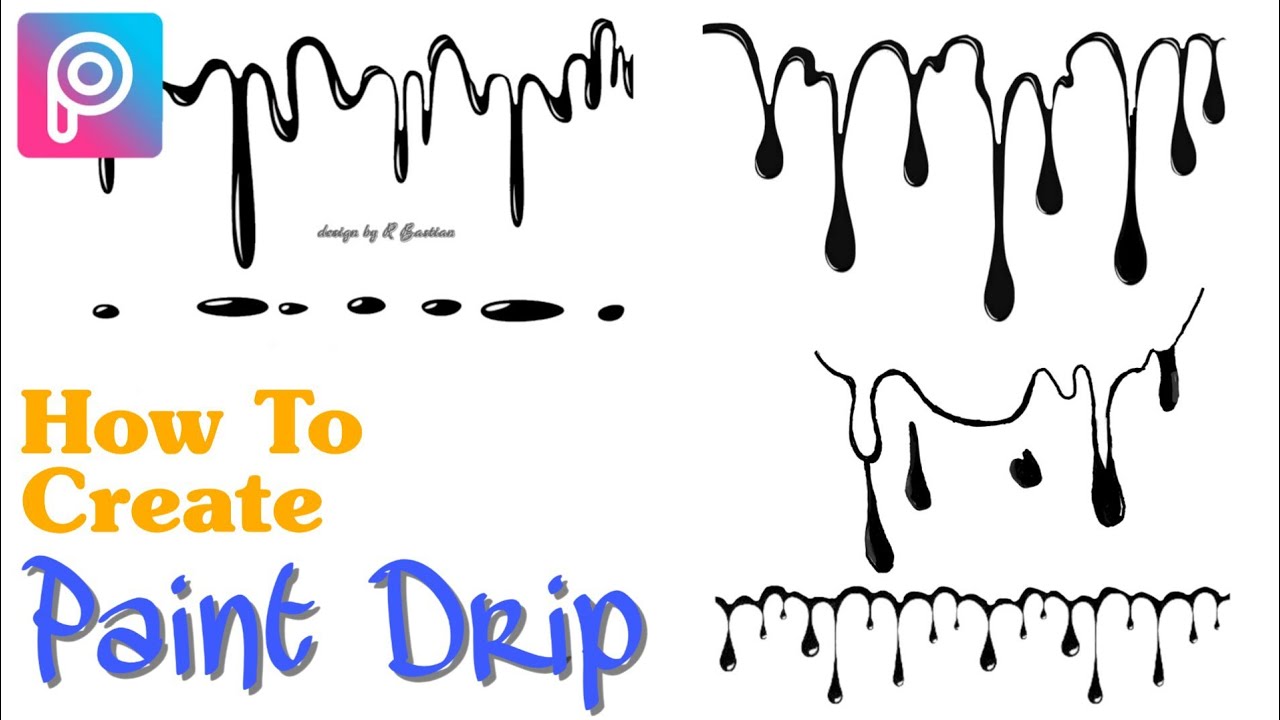 How I Make Paint Drip in Picsart | Picsart Splatter | Picsart Tutorial ...