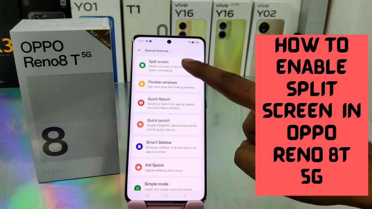 How to enable Split screen in OPPO RENO 8T 5G| How to Enter the Split ...