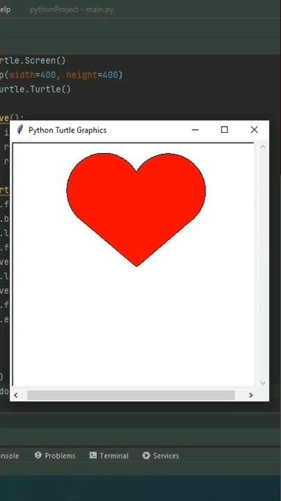 Draw A Real Heart ️ Using Python Turtle Shorts Shortvideo Short Python Pythonturtle Youtube