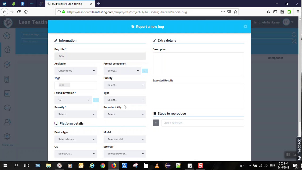 Lean Testing - Test Management Tool Tutorial (Arabic) - YouTube
