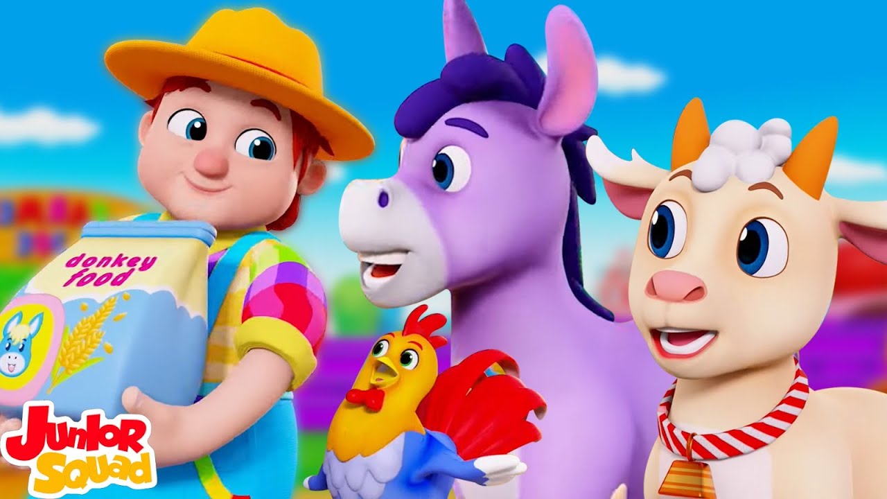 El Viejo Granjero Joe Tenía Una Granja Canción Para Niños + Más Rimas ...