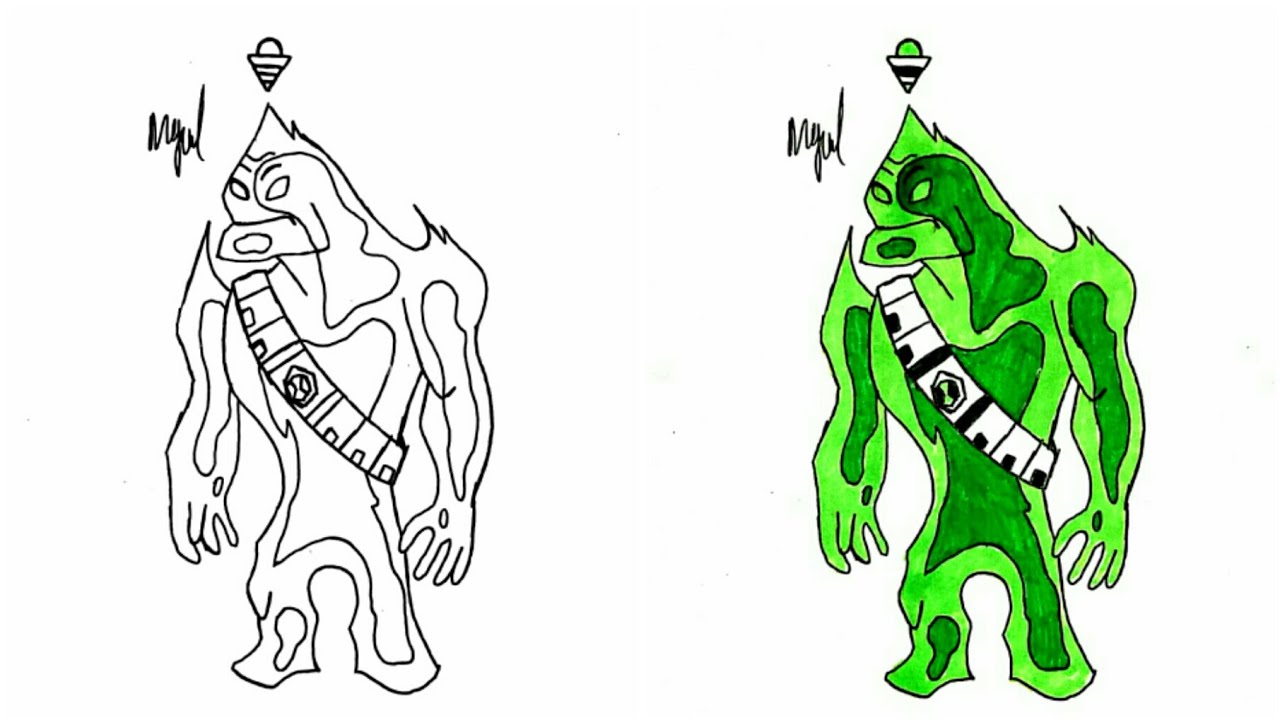 HOW TO DRAW HUMUNGOOPSAUR FROM BEN 10 - YouTube