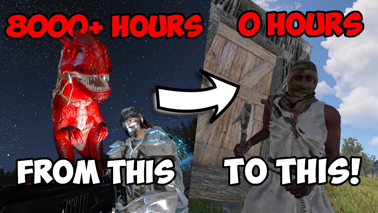 8000 Hour ARK PVP Player Plays RUST For The First Time EVER | RUST PVP ...