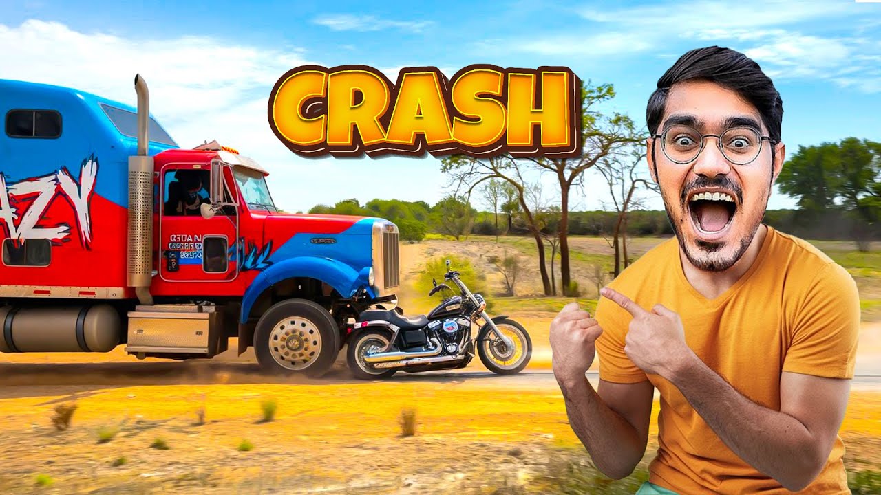 Truck VS Bike Crash Test Live Accident Demonstration - YouTube