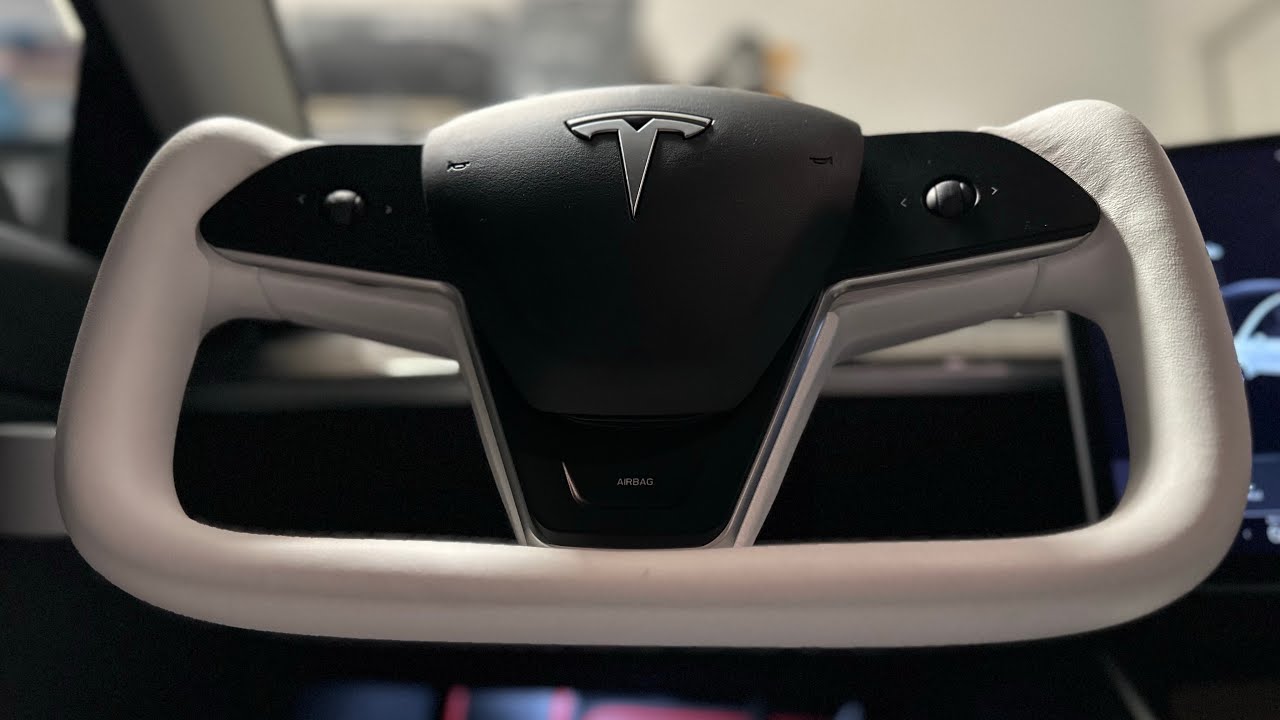 Tesla Model Y / 3 NEW Yoke Designed Inspired by Model X / S Plaid ...