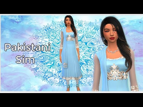The Sims 4: Pakistani Sim | CAS | Culture of the World - YouTube