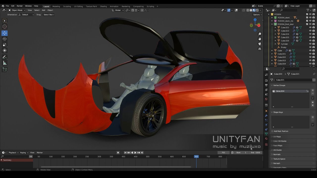 concept car quick modeling - vehicle 004 - part 03 - 4x timelapse - YouTube