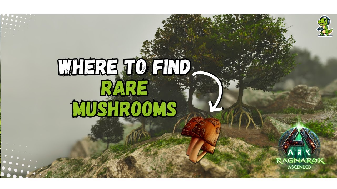Where to Find Rare MUSHROOM on Ragnarok - Ark Survival Ascended - YouTube