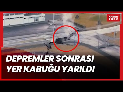 İzlanda'da volkanik patlama alarmı: Depremler yer kabuğunu yardı