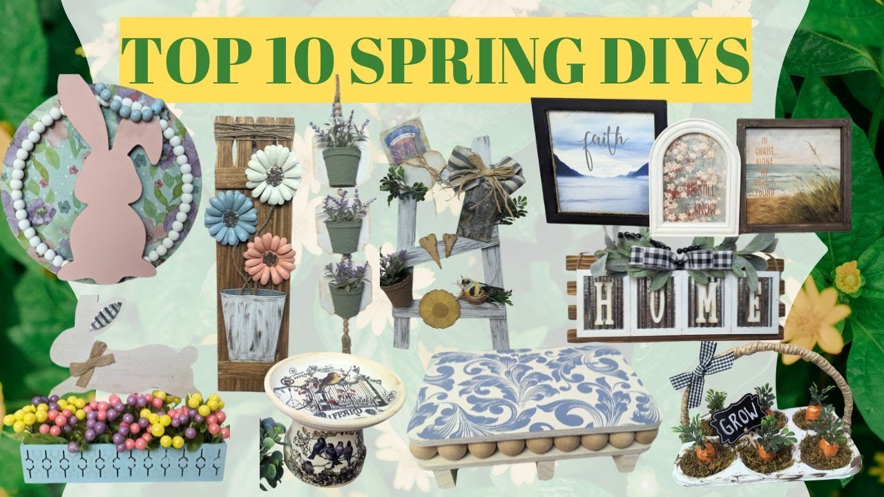 🌸🌹🌻 TOP 10 SPRING DIYS from 2024 to try in 2025 | Dollar Tree Crafts ...