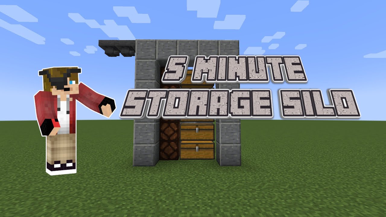 Storage Silo in 5 Minutes! Minecraft 1.17 - YouTube
