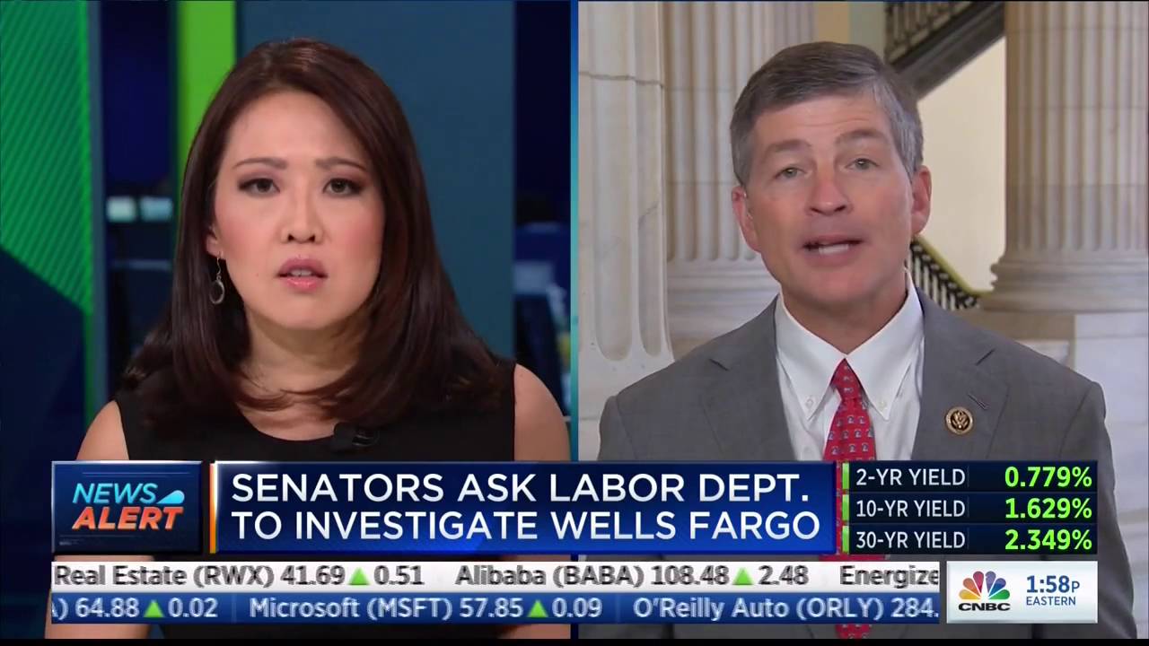 Hensarling Addresses Wells-Fargo on CNBC - YouTube