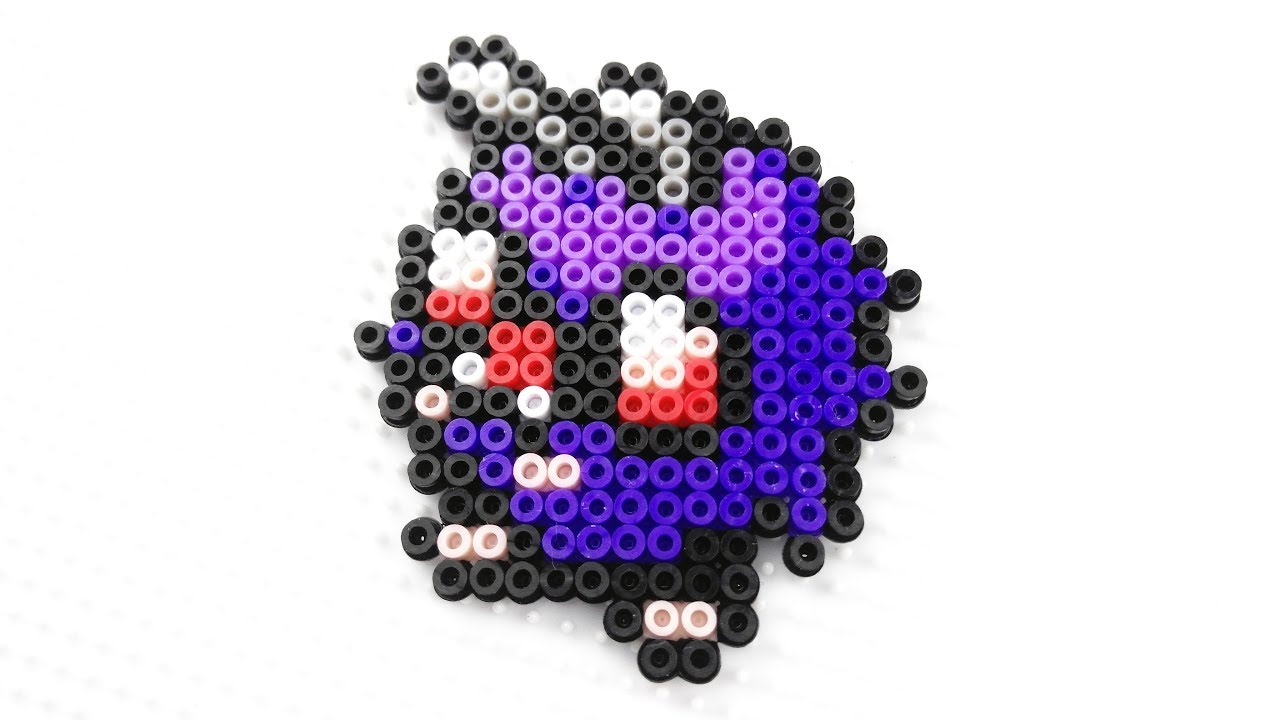 How To Make Venonat Pokemon Perler Beads - YouTube