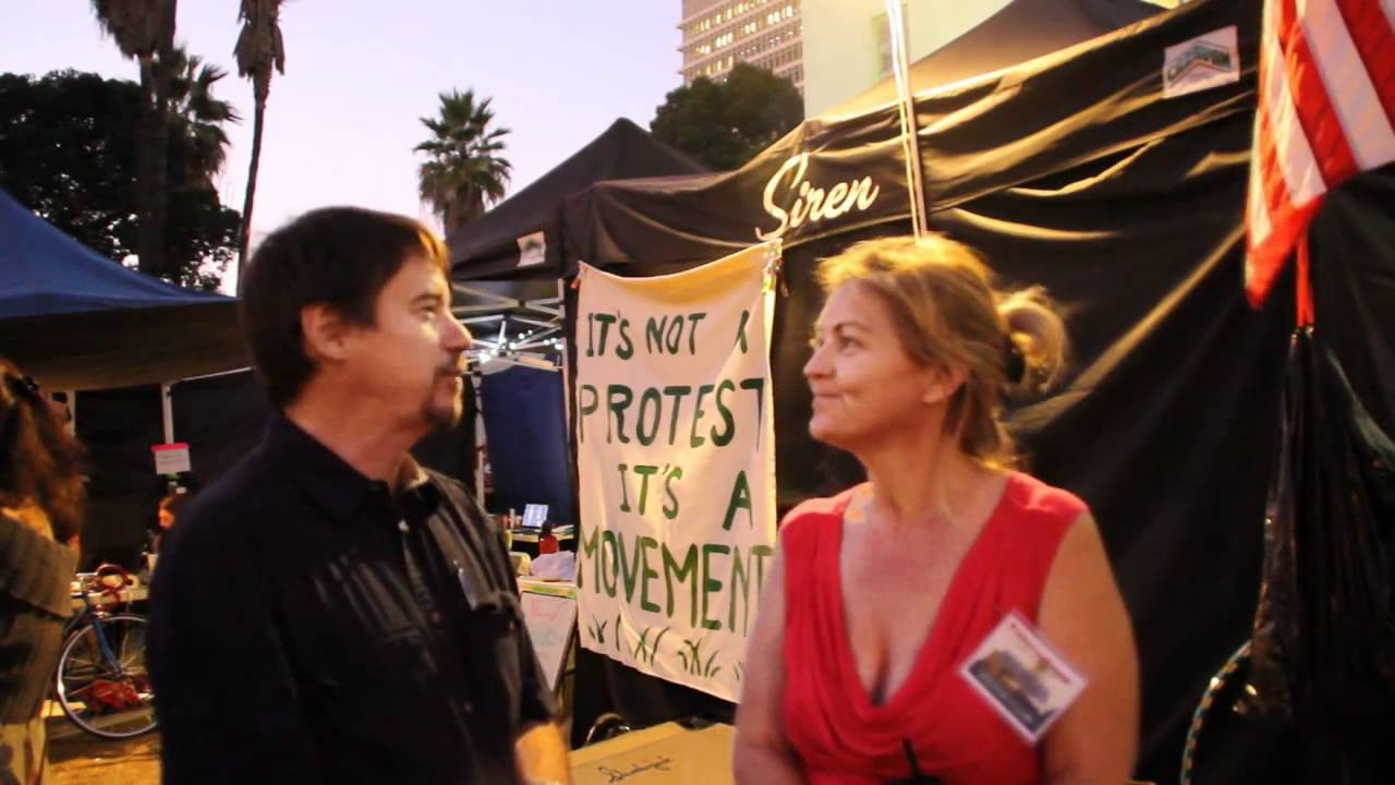 Occupy Los Angeles interview with Lisa Clapier, Media - YouTube
