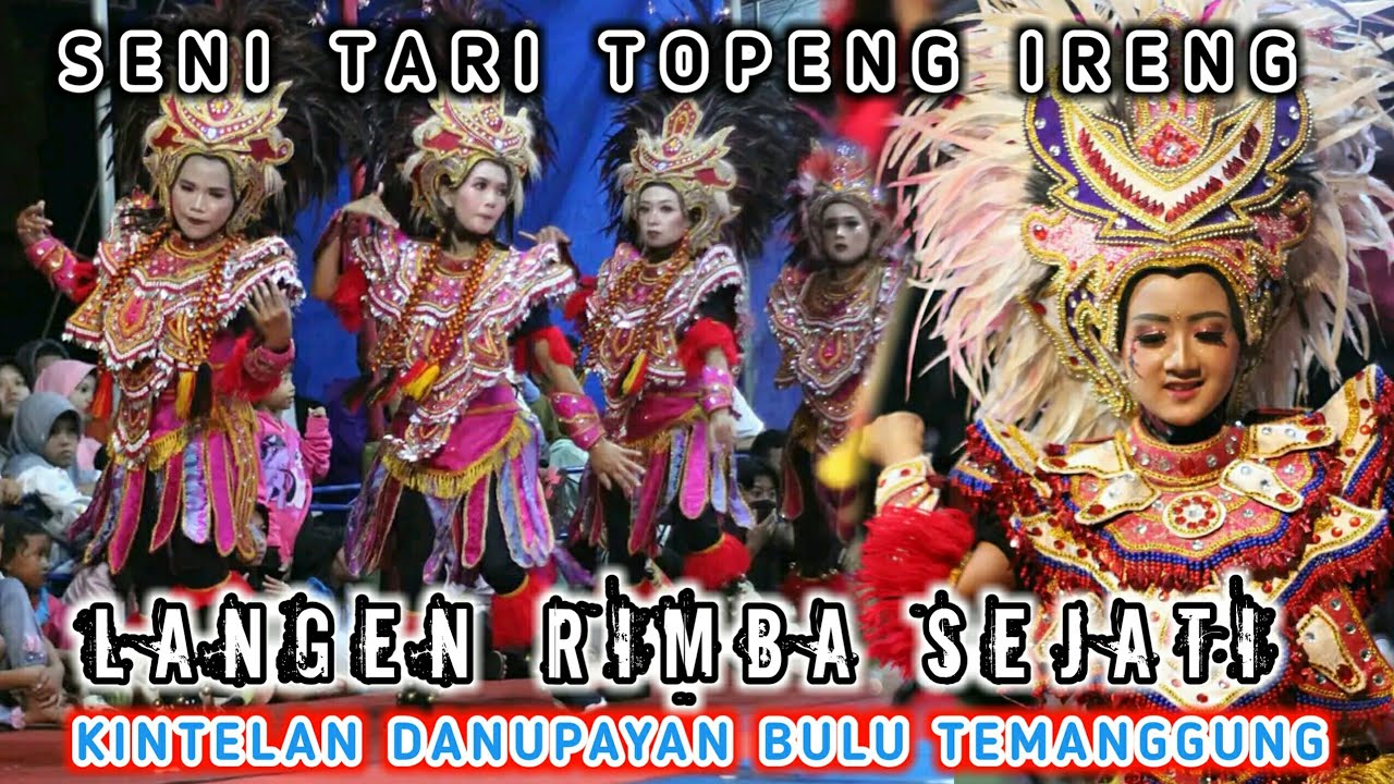keren banget!!! seni tari topeng ireng Langen Rimba Sejati kintelan ...