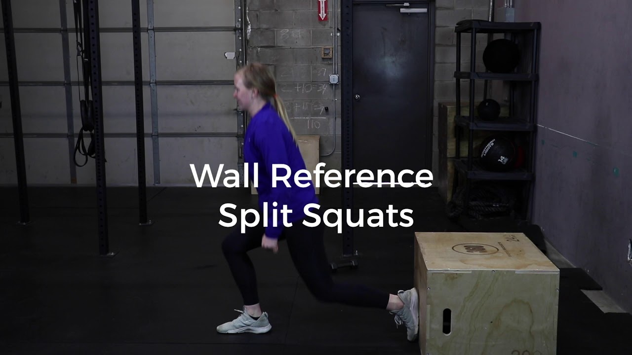 Wall Reference Split Squats - YouTube