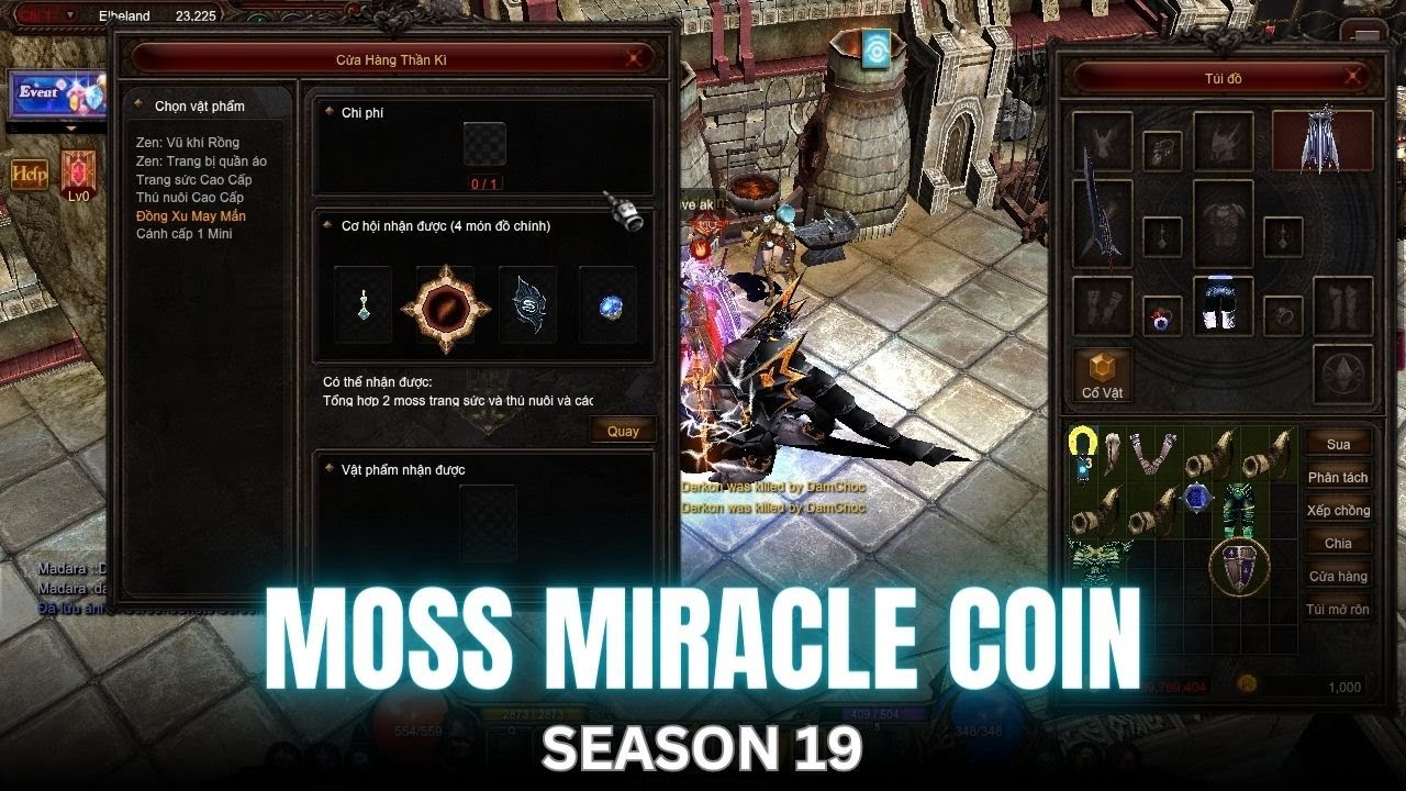[SEASON 19] Cửa hàng MOSS Miracle Coin | MU ONLINE SEASON 19 | MU-FICA ...