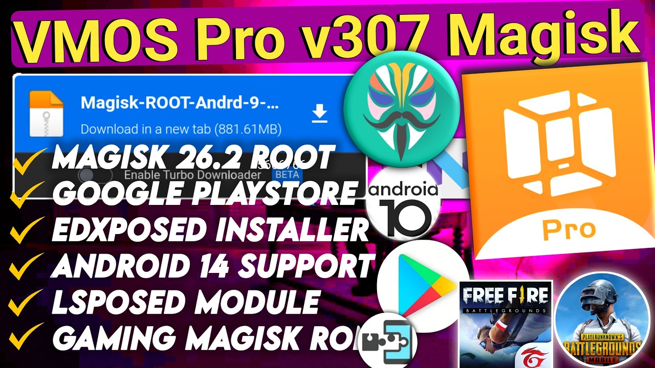 HOt🔥 VMOS Pro Magisk Rooted ROM 2024 Android 14 Support - vmos v307 - YouTube