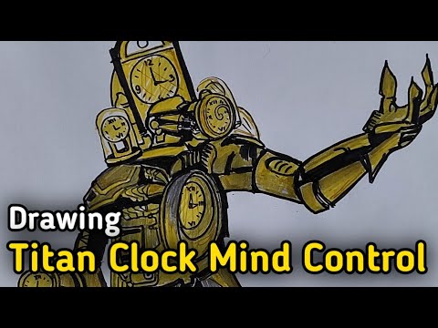 Drawing Titan Clock Mind Control | Pensil NK - YouTube