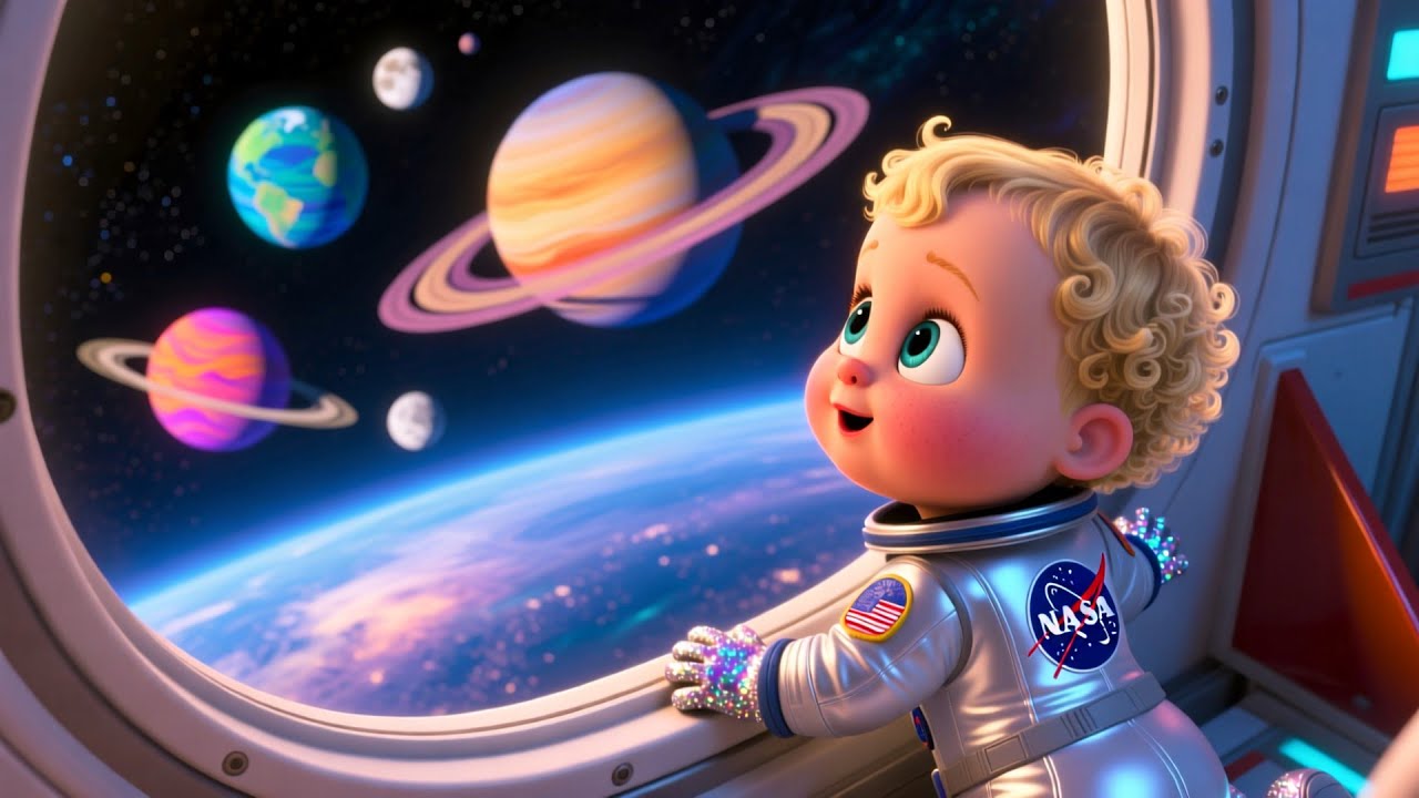 Baby Astronaut Flies with NASA 🚀👶🌌 | Learn Space and Planets for Kids ...