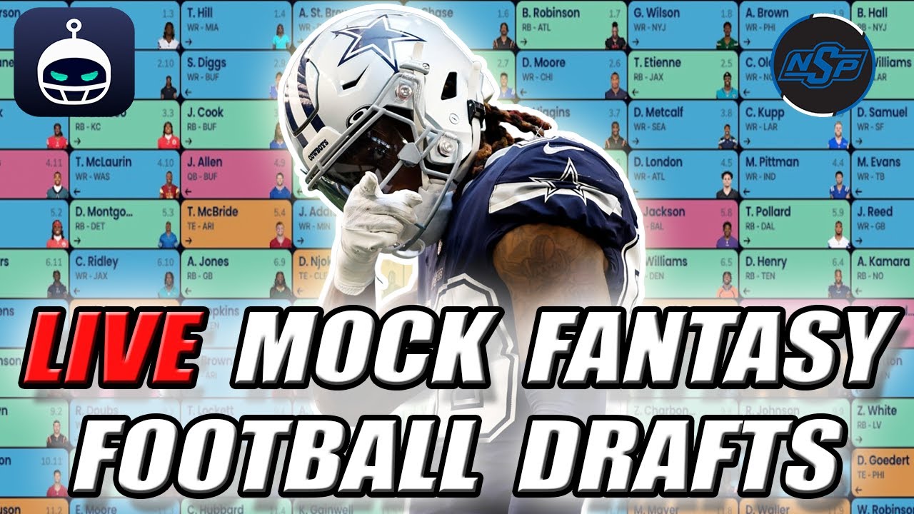 LIVE Fantasy Football Mock Drafts | Sleeper Fantasy - YouTube