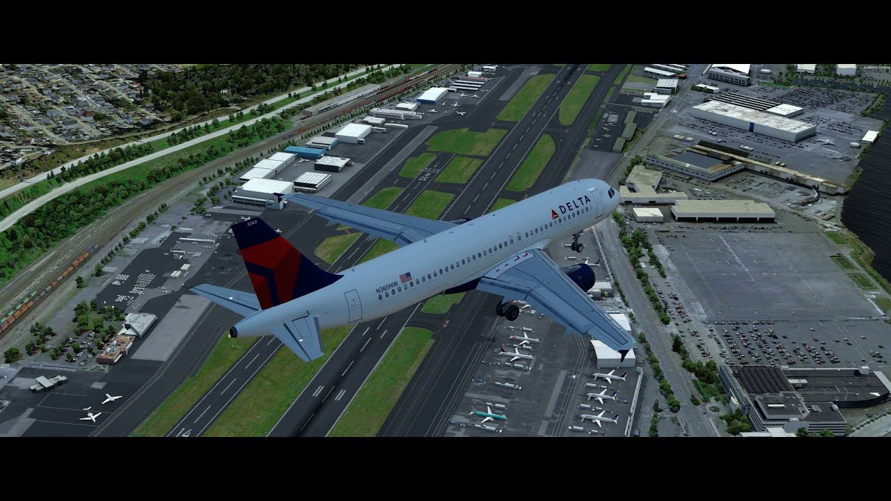 [Prepar3D V4.5] CRAZY scenic approach into Seattle | FSLabs A320 (4K ...