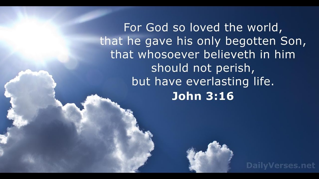 JOHN 3 VS 16 YouTube JOHN 3 VS 16 YouTube