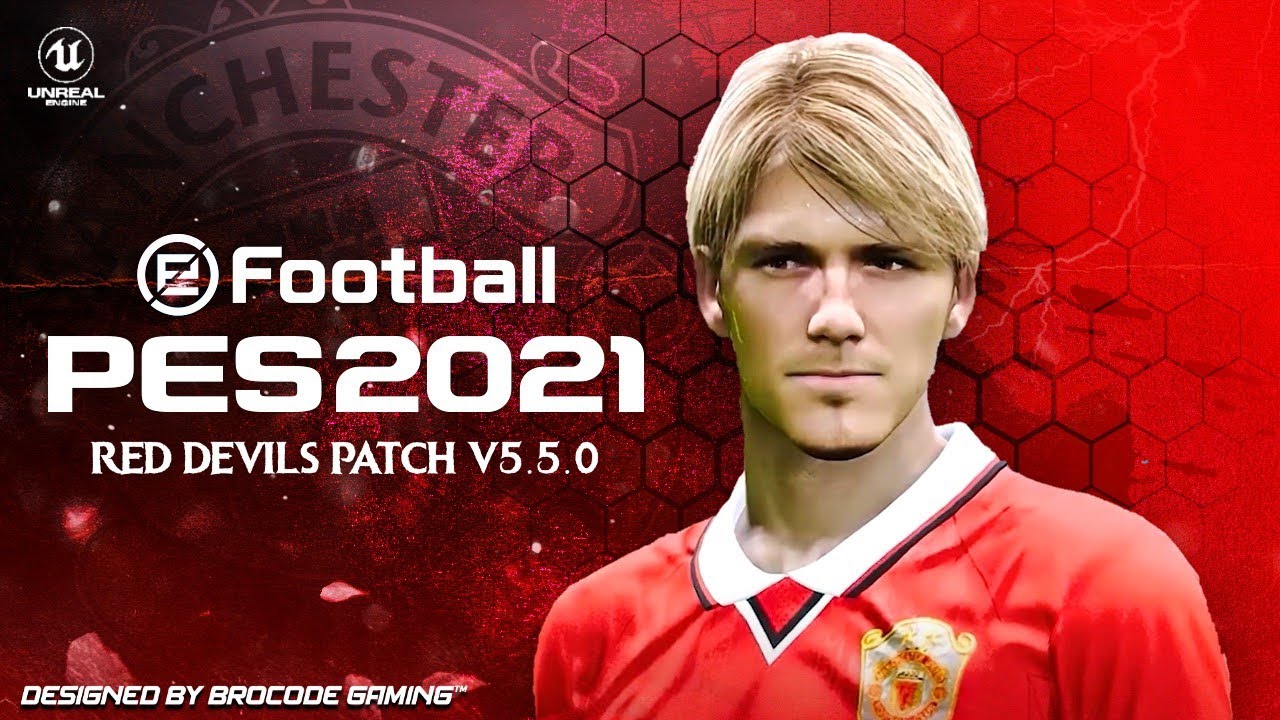 eFOOTBALL PES 2021 MOBILE V5.5.0 Red Devils - MAN UTD PATCH | NEW ...