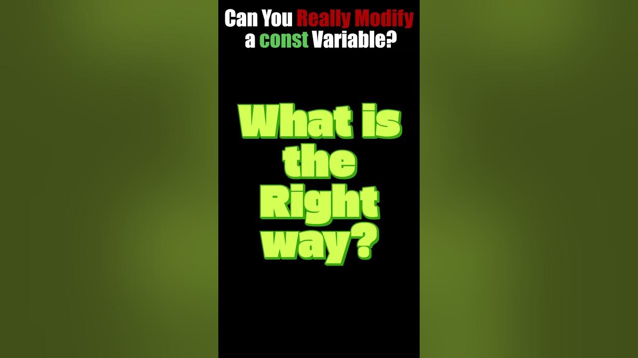 What If You Modify A Const Variable With A Pointer C Programming Mistake Explained Youtube