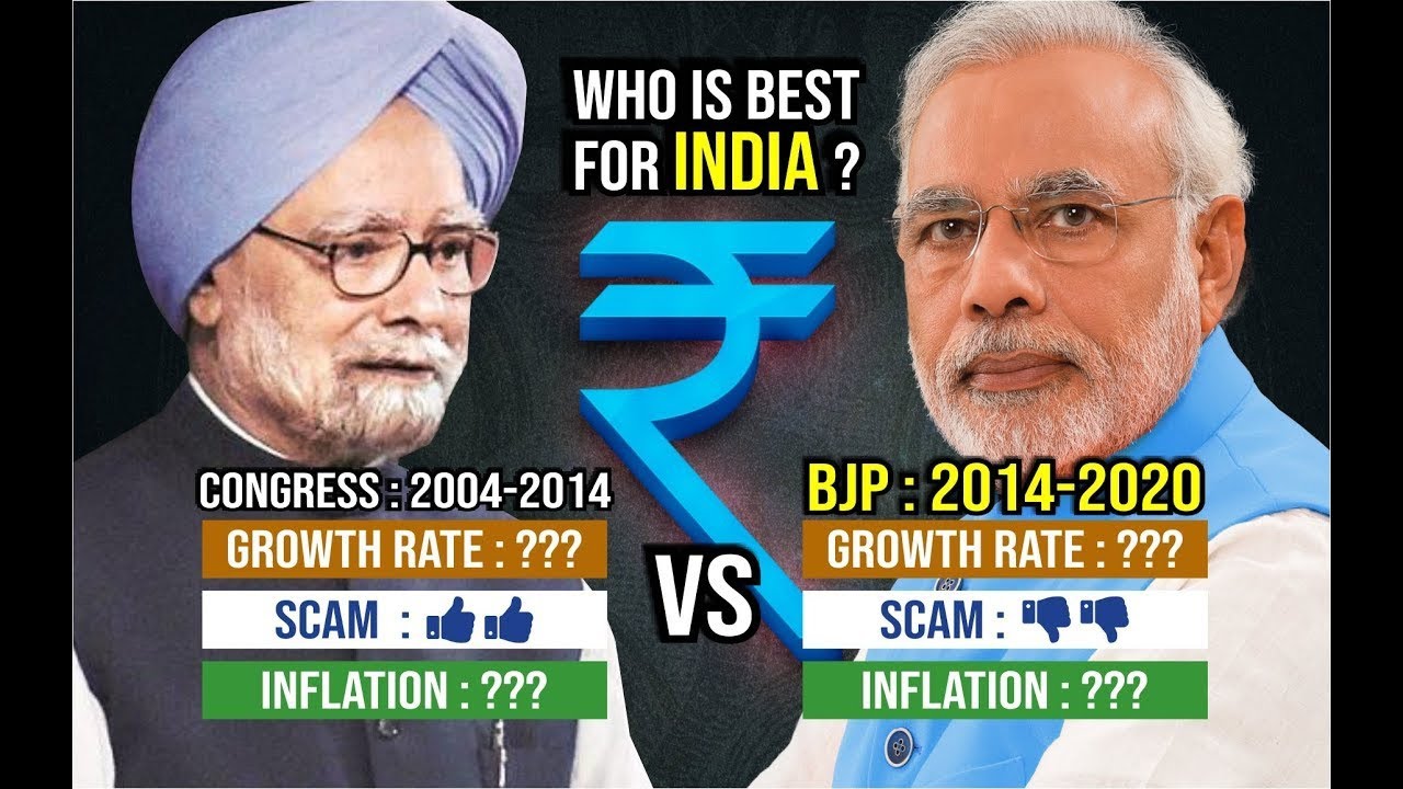 bjp vs congress development comparison// 2014 VS 2019 #bjp #congress # ...