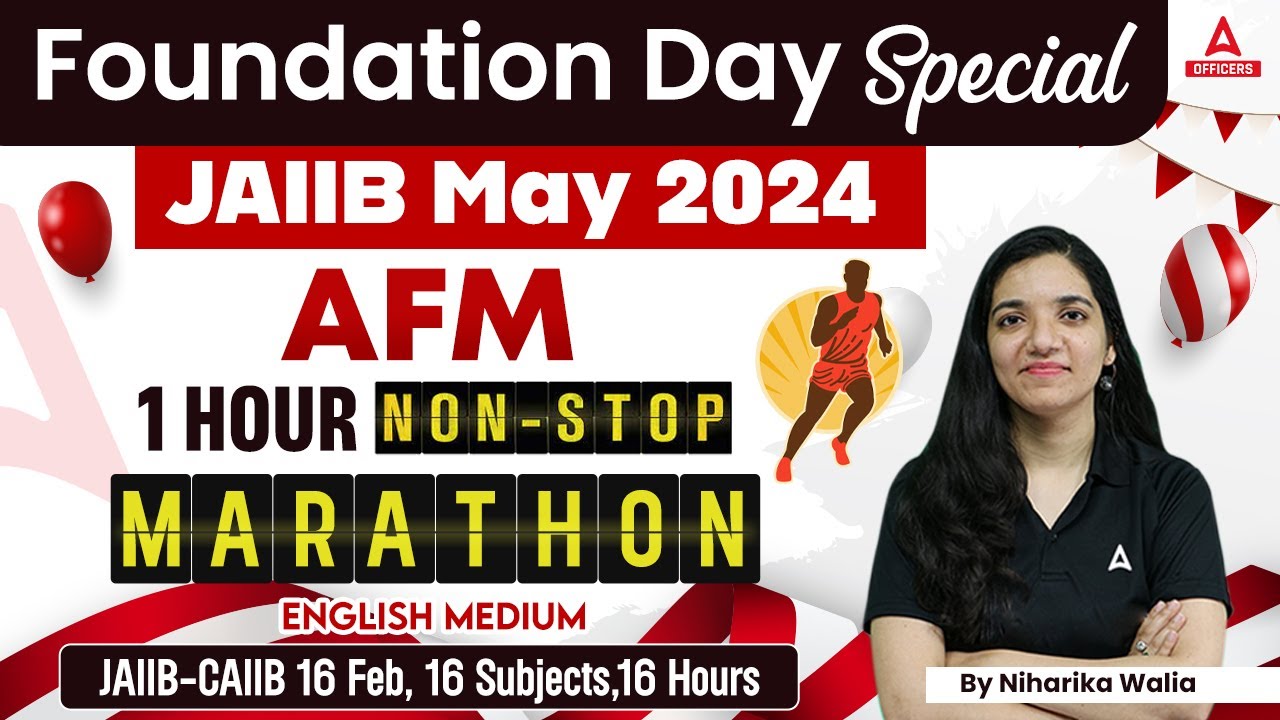 JAIIB May 2024 | JAIIB AFM Eng Medium Non Stop Marathon Class | JAIIB ...