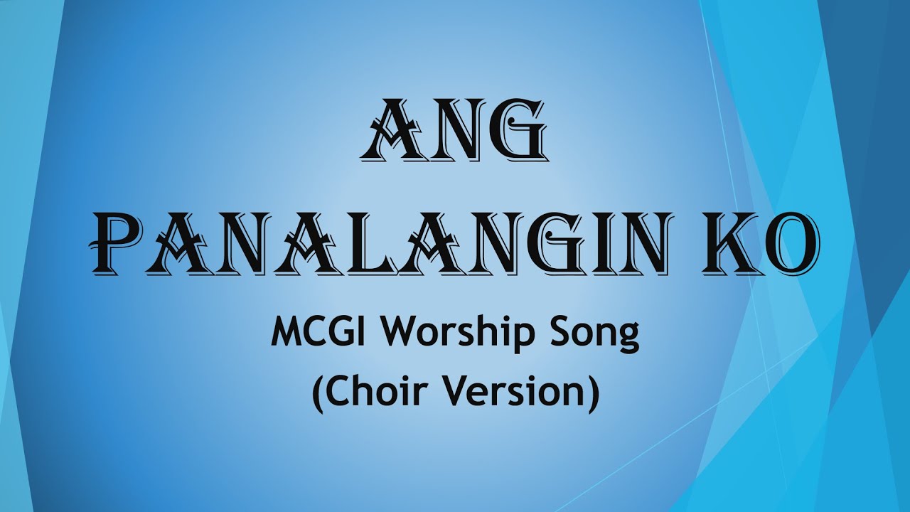 Ang Panalangin Ko | MCGI | Worship Song - YouTube