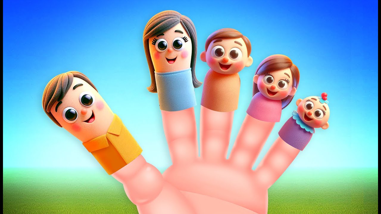 "Finger Family Fun | Meet the Happy Finger Family! | Nursery Rhymes ...