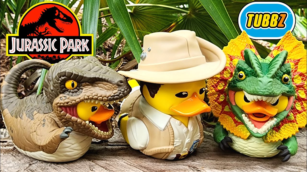 Jurassic Park TUBBZ Cosplay Ducks Velociraptor, Dilophosaurus & Robert ...