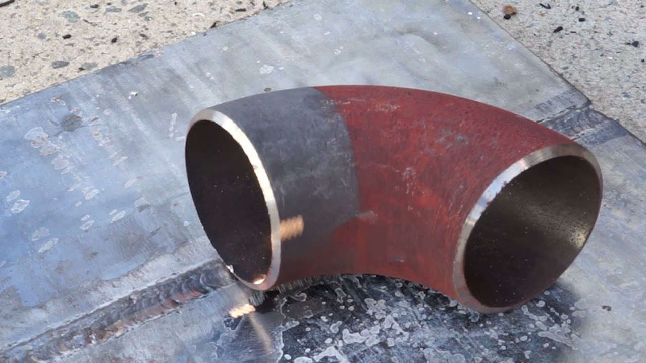 pipe cleaning prior to welding - YouTube